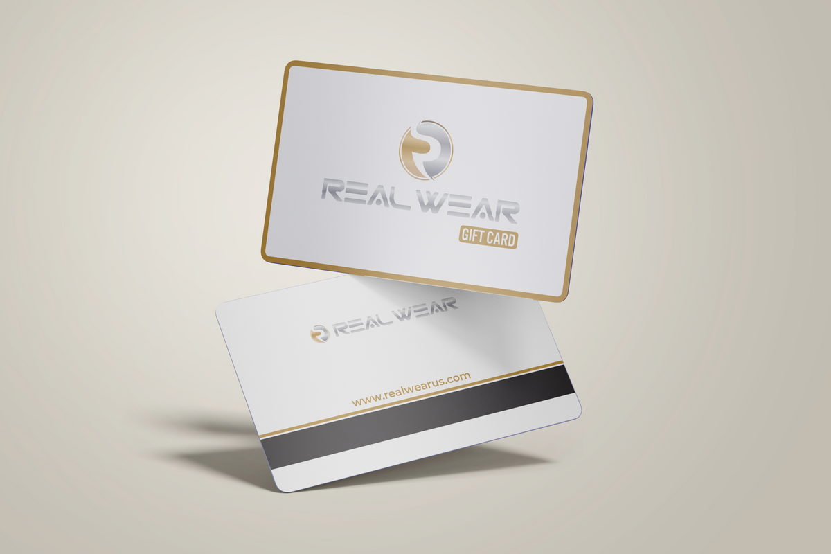 Real Wear Physical Gift Card $25 - $1,000 – Real Wear US